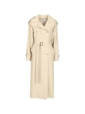 Max Mara Double Breasted Linen Trench Coat