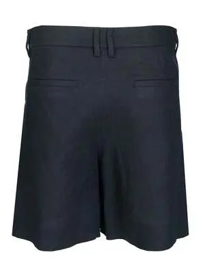 Max Mara Party Linen Shorts - Blue