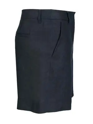 Max Mara Party Linen Shorts - Blue