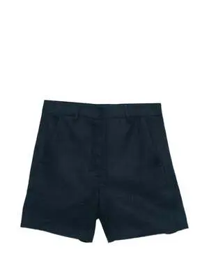 Max Mara Party Linen Shorts - Blue
