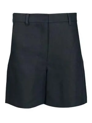 Max Mara Party Linen Shorts - Blue