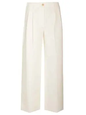 TOTEME Cotton Twill Trousers - White