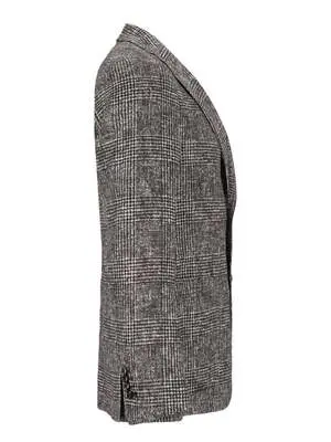 Tagliatore Prince Of Wales Alpaca Blazer