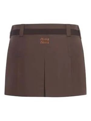 Miu Miu Gabardine Mini Skirt