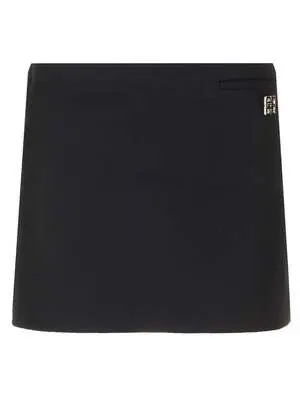 Givenchy Wool Mini Skirt With 4g Detail
