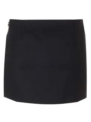 Givenchy Wool Mini Skirt With 4g Detail