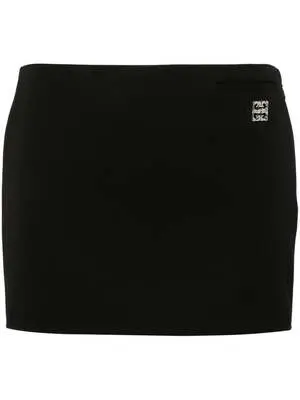 Givenchy Wool Mini Skirt With 4g Detail