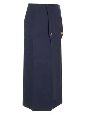Chloé Wool Midi Skirt