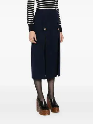 Chloé Wool Midi Skirt