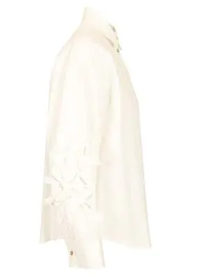 FORTE_FORTE Embroidered Cotton Poplin Shirt