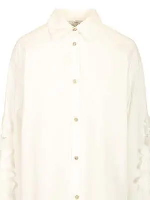 FORTE_FORTE Embroidered Cotton Poplin Shirt