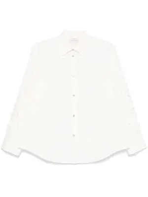 FORTE_FORTE Embroidered Cotton Poplin Shirt
