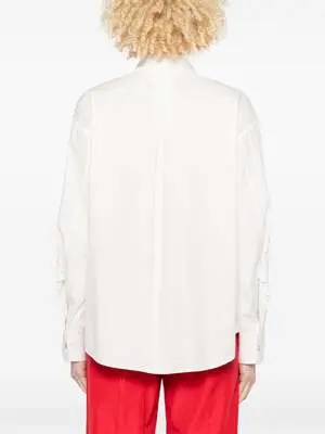 FORTE_FORTE Embroidered Cotton Poplin Shirt