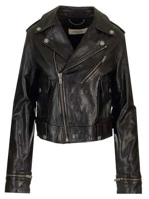 GOLDEN GOOSE Golden Goose Women Leather Biker Jacket