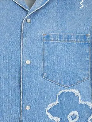 Marni Denim Shirt With Applique