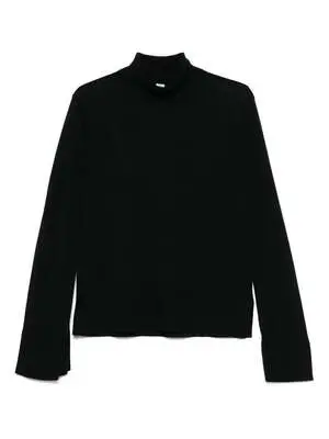 TOTEME Turtleneck With Sleeve Slits In Lyocell And Cashmere
