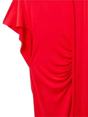 Stella McCartney Asymmetrical Cape Maxi Dress