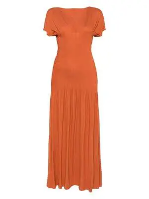 TOTEME Pleated Jersey Dress