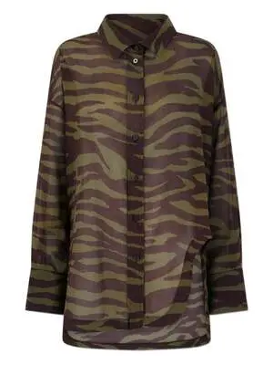 Attico Zebra Print Shirt