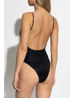 Oseree Lurex One-piece Swimsuit