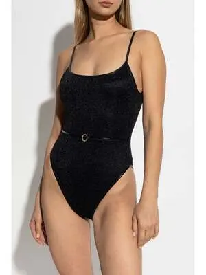 Oseree Lurex One-piece Swimsuit