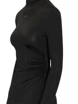 Off-White Long Sleeve Draped Top