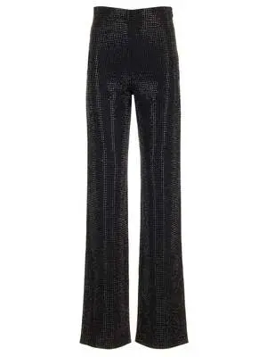 Roland Mouret Embellished Boot Cut Trousers - Black