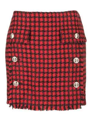 VERSACE Versace Women Tweed Mini Skirt