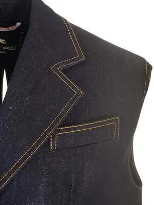 Etro Denim Waistcoat