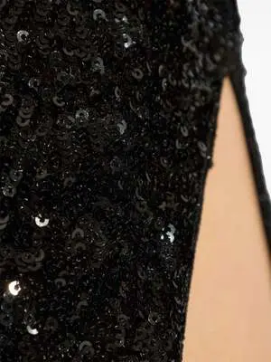 Oseree Sequined Midi Skirt With Slit