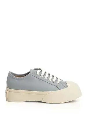 Marni Pablo" Nappa Leather Lace-up Sneakers With Platform Sole - Blue