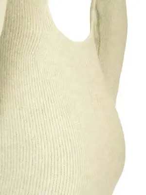 Rick Owens Ribbed Knit Mermaid Dress - Green