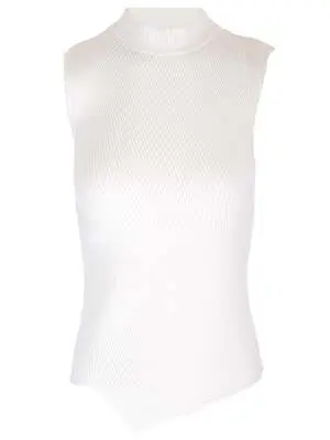 TOTÊME Toteme Women Asymmetric Knit Top White