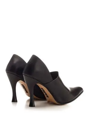 Loewe Comic" Pump With Folding Heel - Black