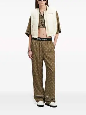 Palm Angels Straight Paisley Print Pants