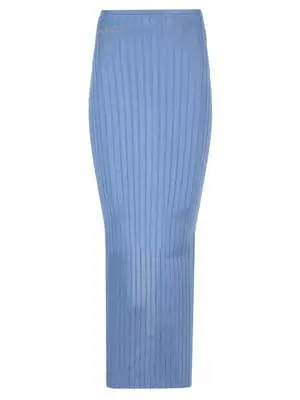 Marni Long Celestial Ribbed Skirt - Blue