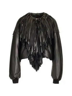 Alaïa Fringed Bomber Jacket