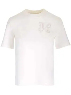 Palm Angels T-shirt With Monogram - White