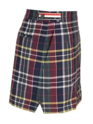 Thom Browne Tartan Wool Mini Skirt