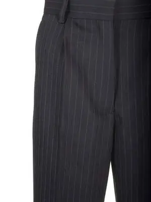 Miu Miu Pinstriped Wool Blend Trousers