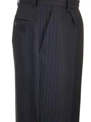 Miu Miu Pinstriped Wool Blend Trousers