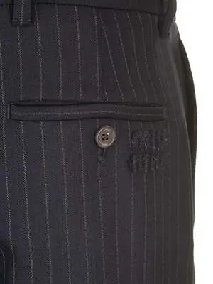 Miu Miu Pinstriped Wool Blend Trousers