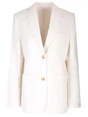 TOTEME Viscose Corduroy Blazer - White
