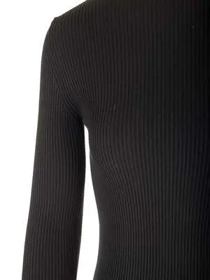 Rick Owens Ribbed Boat Neck Knit Top