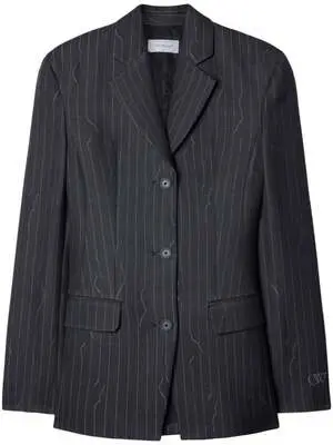 Off-White Pinstriped Blazer