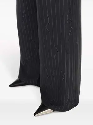 Off-White Pinstriped Wide-leg Tailored Trousers