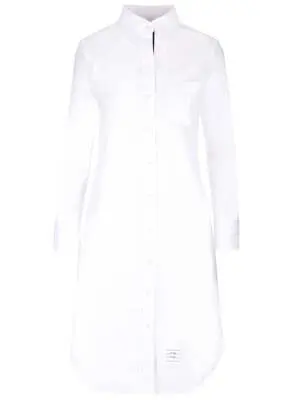 Thom Browne Long Shirt Dress Shirt - White
