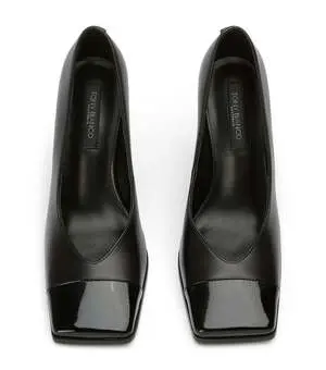 TONY BIANCO Legacy Square Toe Block Heel Pumps