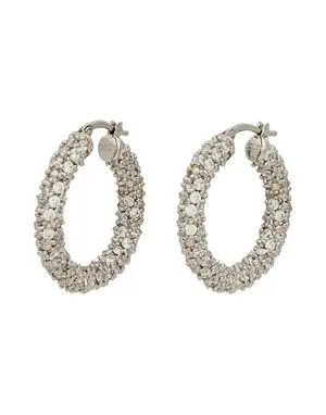 JIL SANDER Earrings Brass, Zirconia
