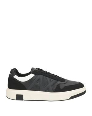 Armani Exchange Sneakers Size Polyester, Polyurethane, Polyamide, Elastane - Black